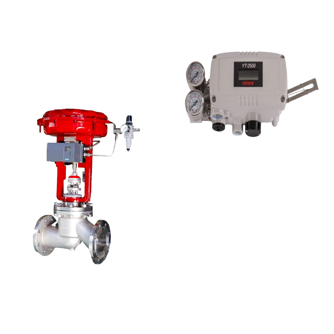 วาล์วควบคุม Pneumatic กับ Rotork YT-2500 ของเดิม Smart Valve Positioner ...