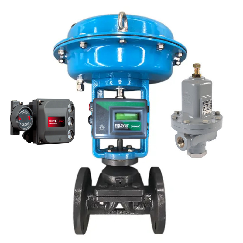 Fisher DVC2000 มือถือปรับตําแหน่งดิจิตอลสําหรับ วาล์วควบคุม Pneumatic ...