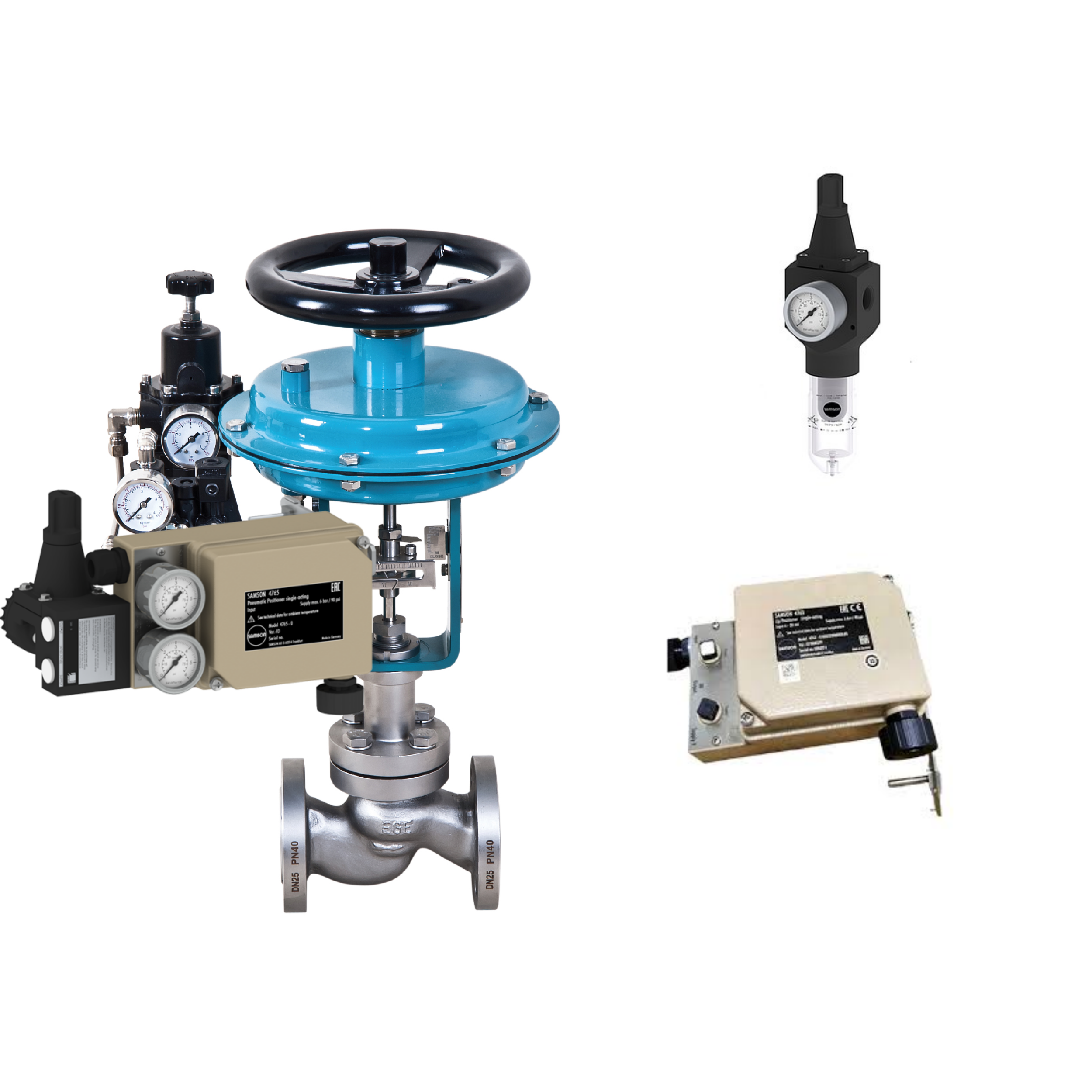 Electropneumatic Positioner Samson Type 4763 Pneumatic Valve Positioner ...